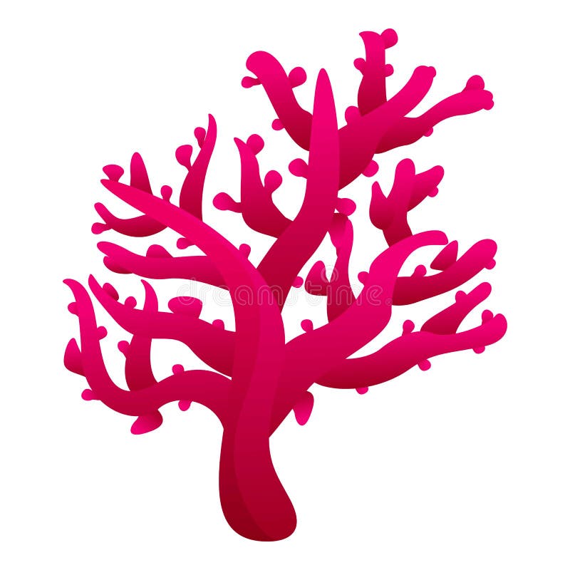 Ocean Coral Icon, Cartoon Style Stock Vector - Illustration of tattoo ...