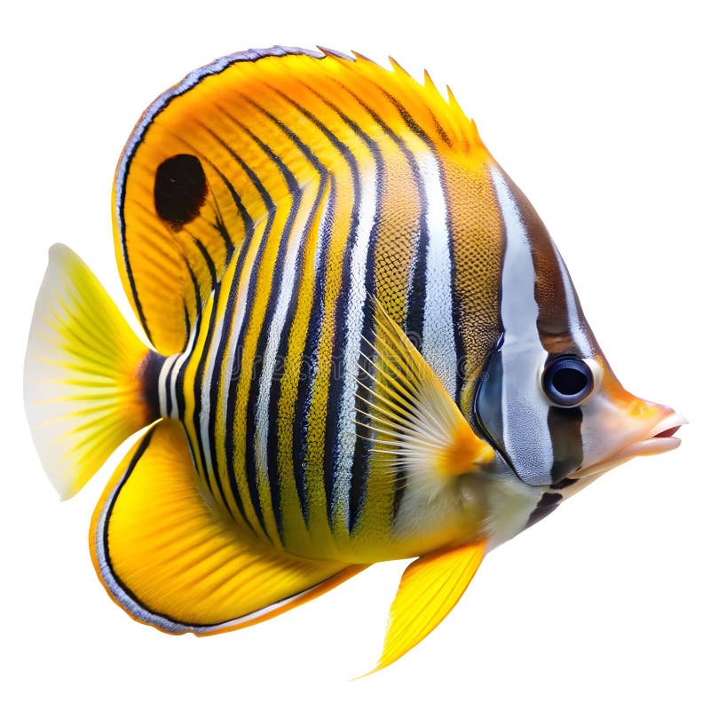 Reef Fish, Marine Fish, Yellow Longnose Butterflyfish Stock ...