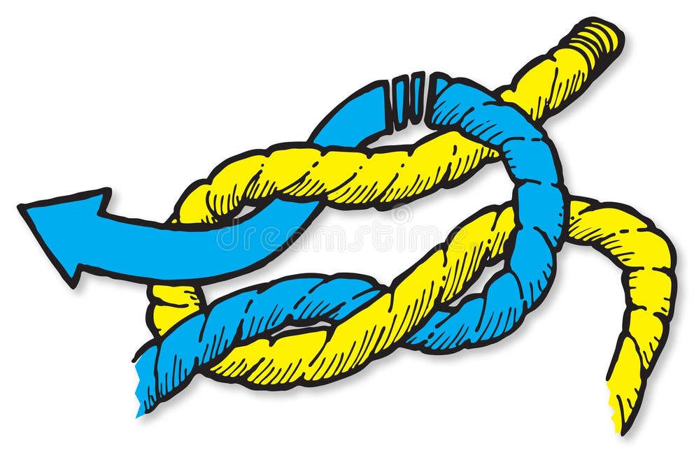 Reef Knot stock vector. Illustration of knot, cord, isolated - 2923053