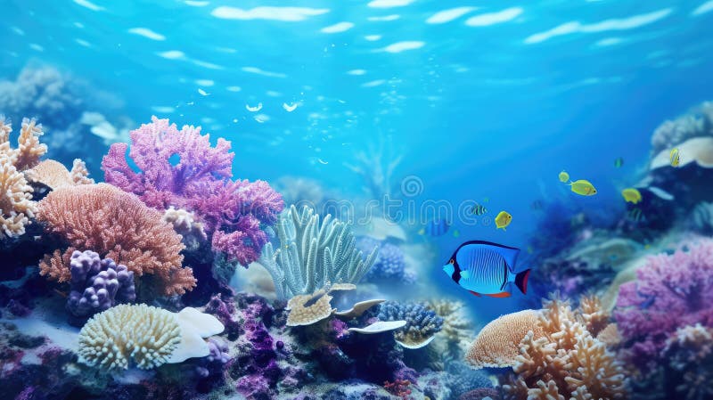 Reef texture blue stock illustration. Illustration of coral - 361014950
