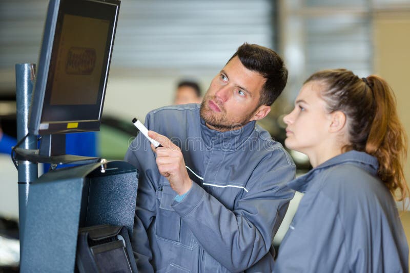 Reefer Container Technician Monitoring Temperature by Using Laptop ...