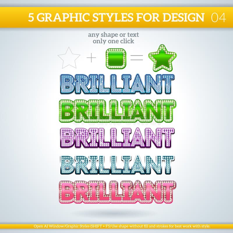 Reeks Diverse Grafische Stijlen Voor Ontwerp Vector Illustratie ...