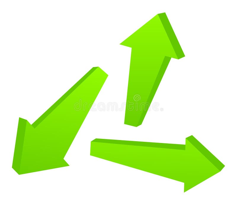 Groene En Rode Pijlen Glanzende 3d Webpictogrammen Boven En Beneden in ...