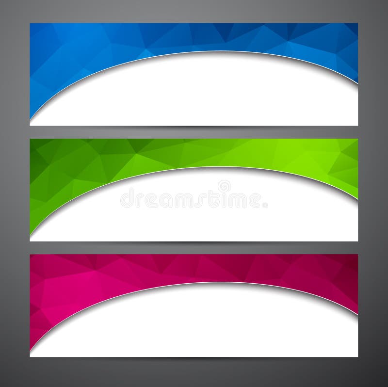 Reeks Kleurrijke Document Banners Vector Illustratie - Illustration of ...