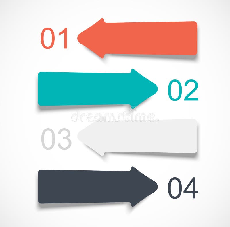 Reeks pijlen vector illustratie. Illustration of blauw - 34225325