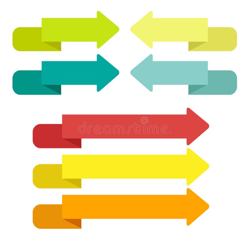 Reeks pijlen vector illustratie. Illustration of informatie - 40501875