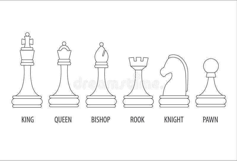 Reeks schaakstukken vector illustratie. Illustration of gevecht - 66184364