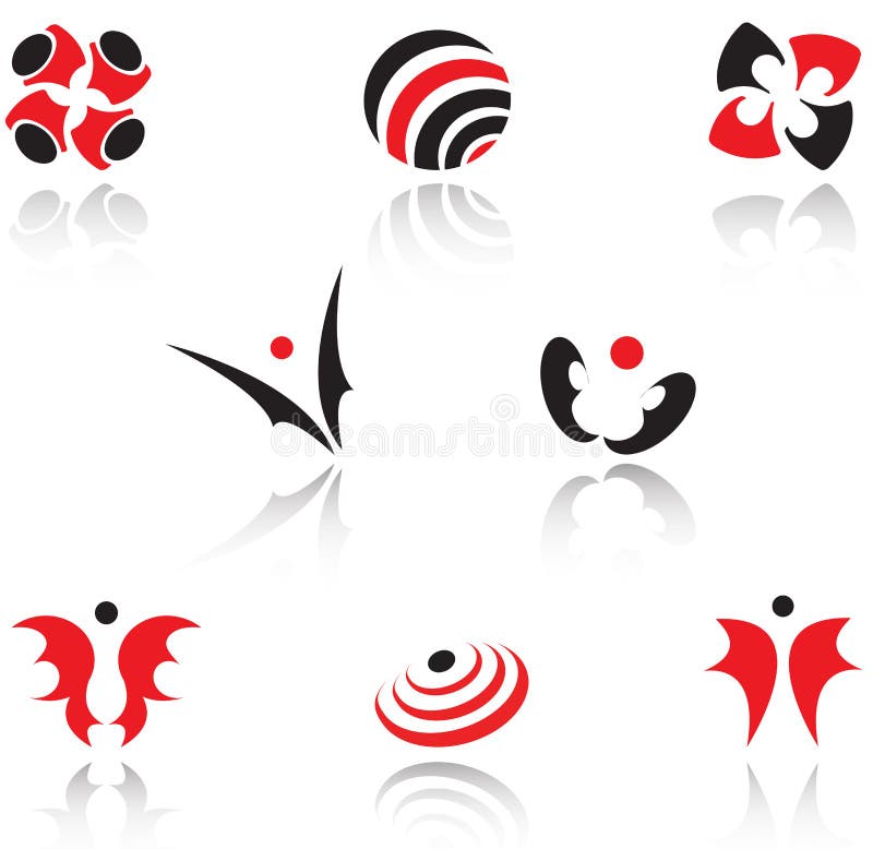 De symbolen van de vlinder vector illustratie. Illustration of mascotte ...