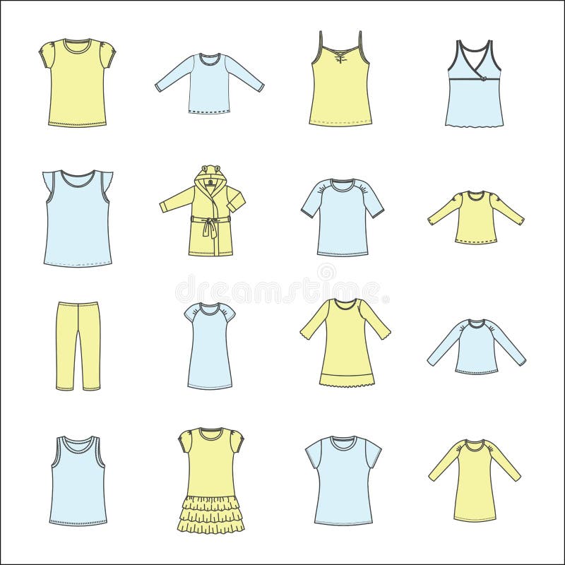 Reeks Van De Kleding Van Vrouwen De Kleren Van Vrouwen Voor Huis Vector ... Reeks Van De Kleding Van Vrouwen De Kleren Van Vrouwen Voor Huis Vector ...