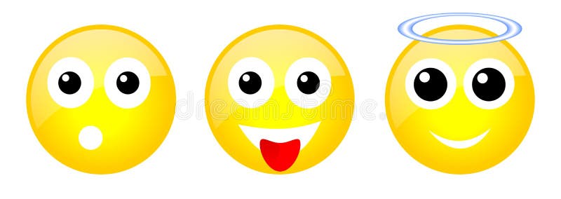 Yummy Face Happy Glimlach Vector Cartoon Line Emoticus with Tongue Lick ...