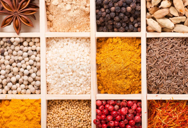 Kruiden stock foto. Image of scherp, zand, kerrie, peper - 10815878