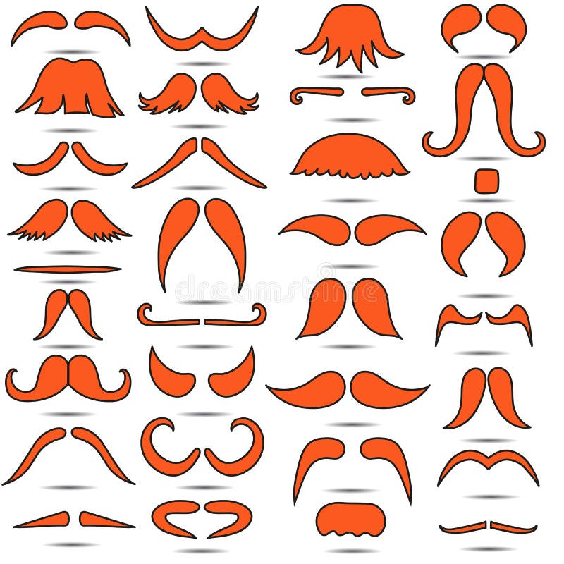 Reeks Van Snor in Vectoreps Vector Illustratie - Illustration of zwart ...