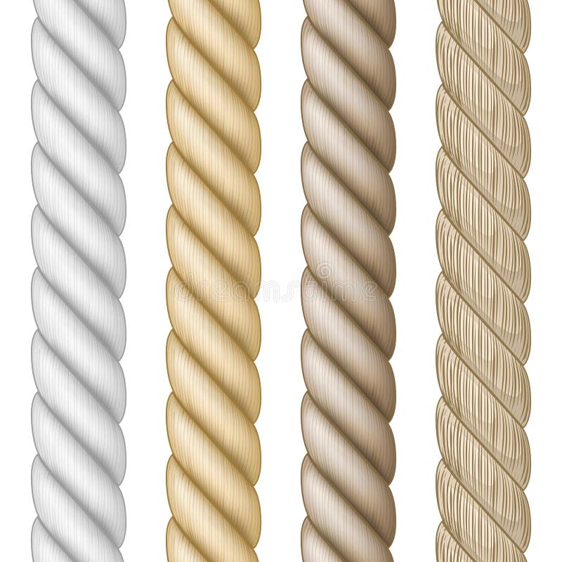 Reeks Van Verschillende Realistische Kabel Vector Illustratie ...