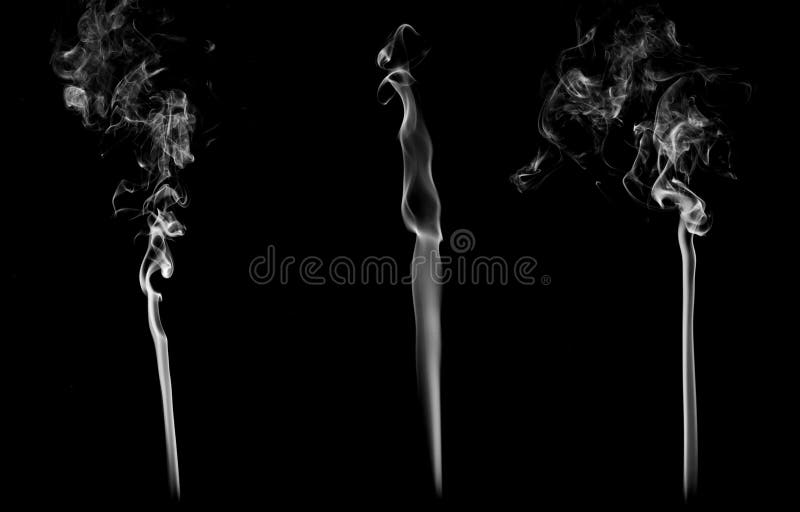Reeks Van 3 Voorbeelden Van Rook Stock Afbeelding - Image of stroom ...