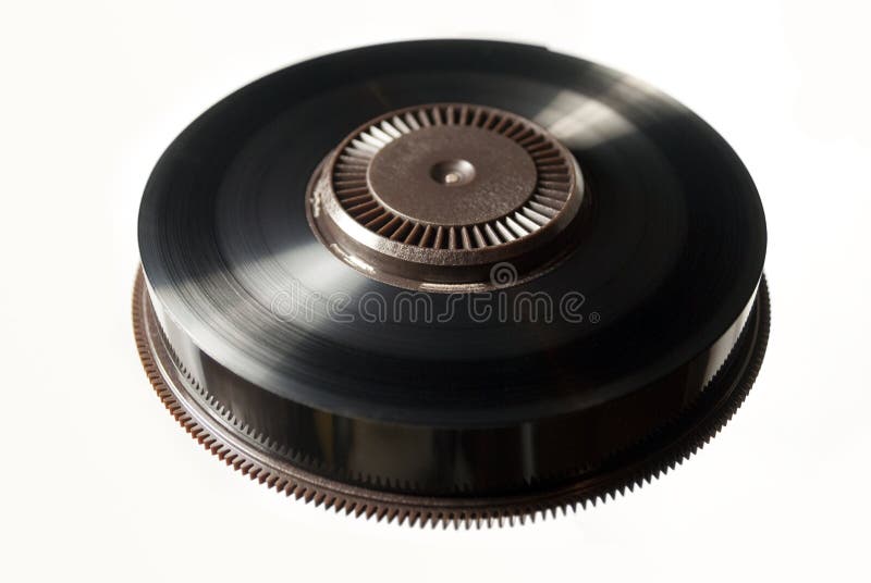 Reel of Black Backup Magnetic Tape Stock Image - Image of keeping, info ...