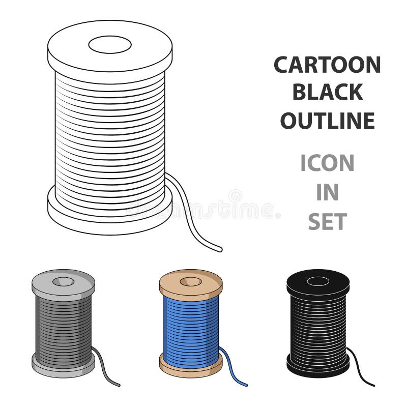 A Reel of Blue Thread.Sewing or Tailoring Tools Kit Single Icon in ...