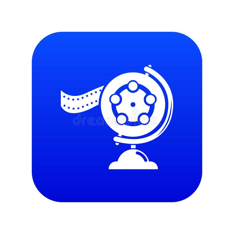 Reel film icon blue vector stock vector. Illustration of reel - 150174996
