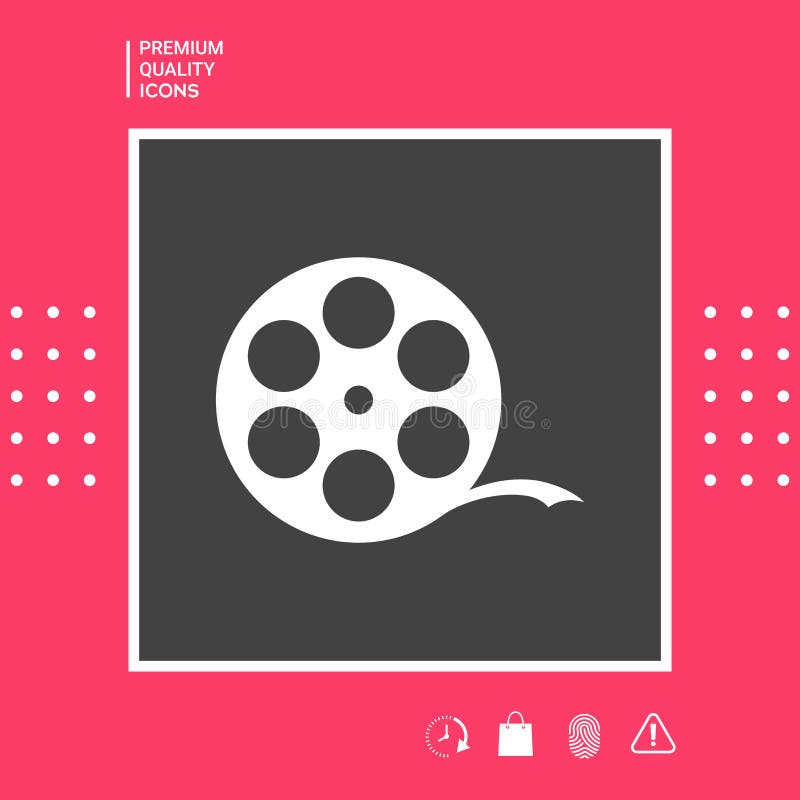 Reel Film Symbol. Graphic Elements for Your Design Stock Vector ...