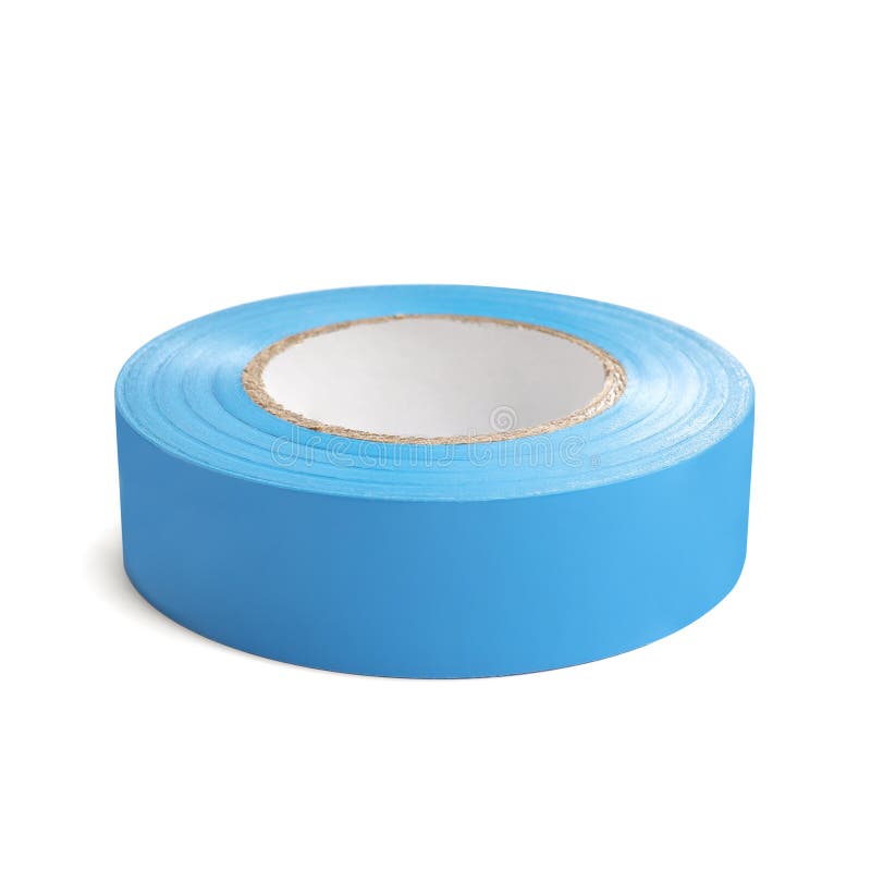 Blue Insulating Tape, Adhesive of Different Shapes Isolated Elements ...