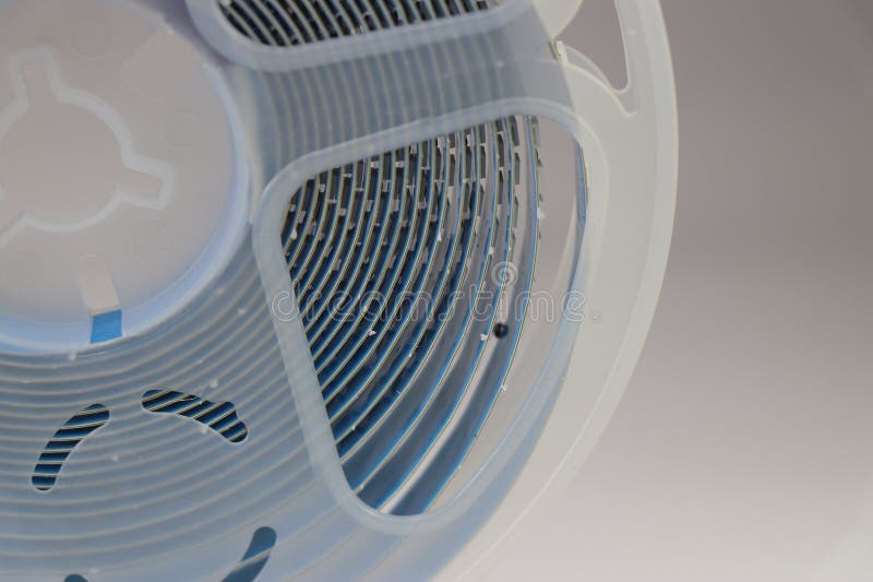 Reel of a Light Emitting Diode in a Strip. LED Light Tape for ...