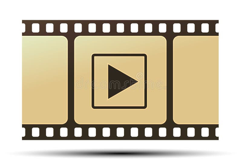 Play Video Icon. Movie Icon. Video Player Symbol Stock Illustration ...
