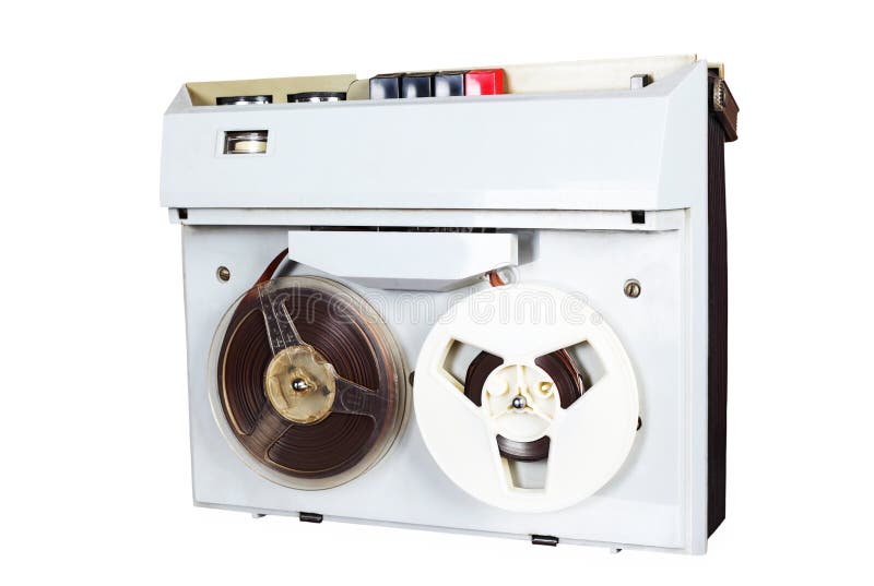 Reel Tape Recorder on Table Stock Photo - Image of retro, deck: 27199418