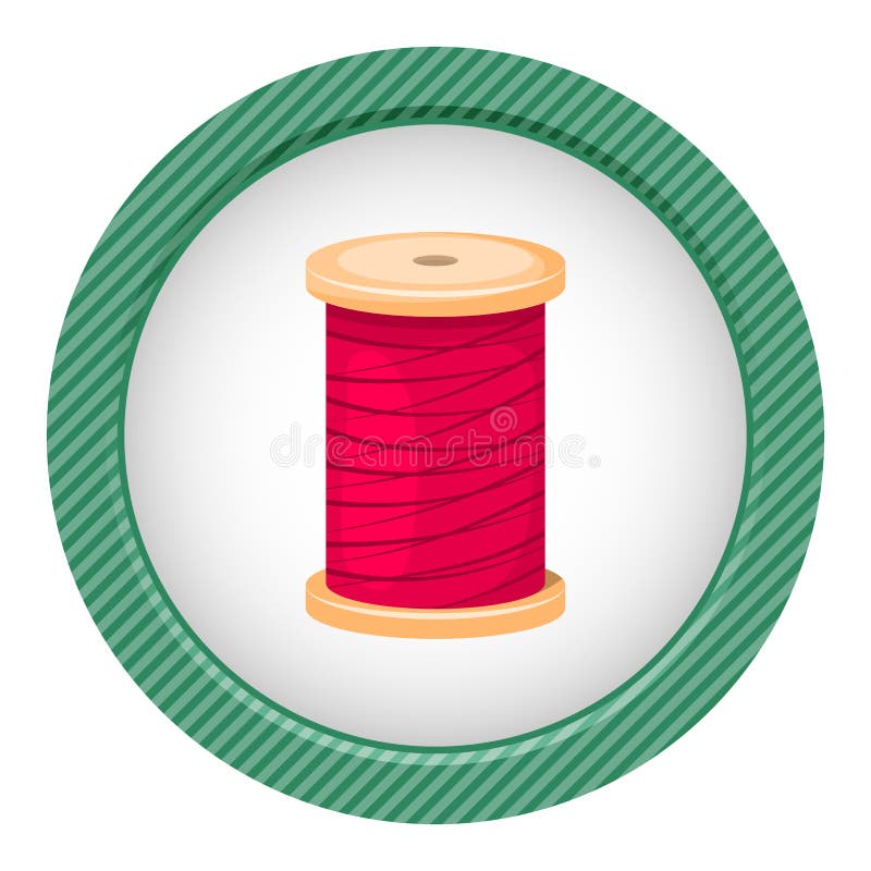 Reel with Thread, Vector Illustration Stock Vector - Illustration of ...