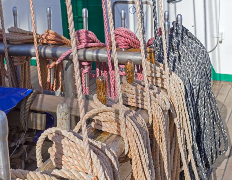 Rigging on a ship stock image. Image of nautic, outdoors - 132522329