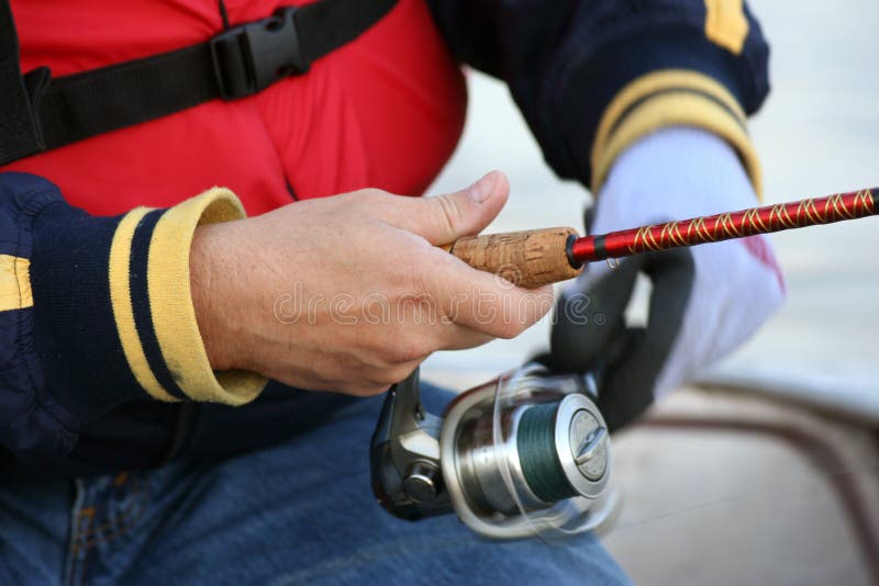 Reeling in a Fish stock image. Image of speed, leisure - 22189723