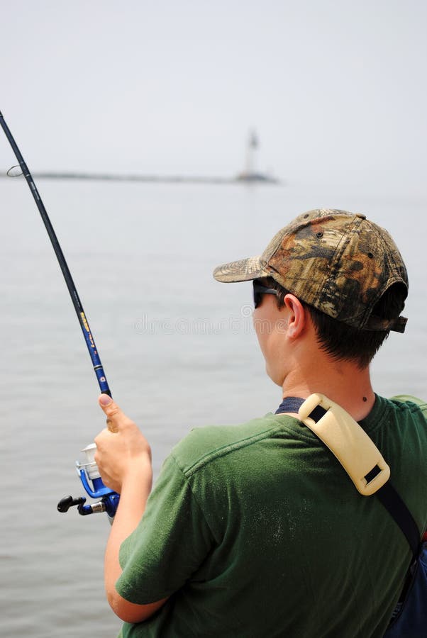 Reeling it in stock photo. Image of recreation, sport - 39609548