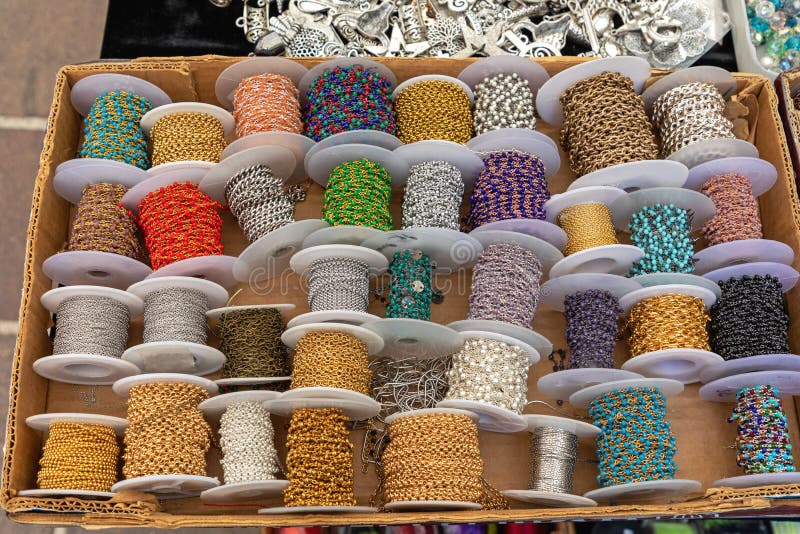 Reels Chains stock image. Image of pearls, coils, golden - 159089559