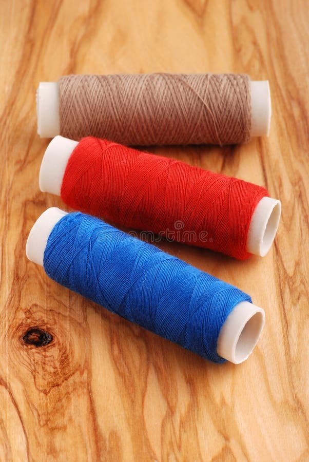Reels of cotton stock image. Image of textile, needlework - 25242845