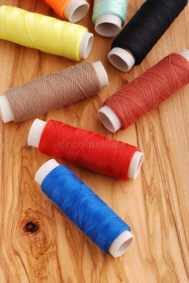 Reels of cotton stock image. Image of textile, fashion - 25242879