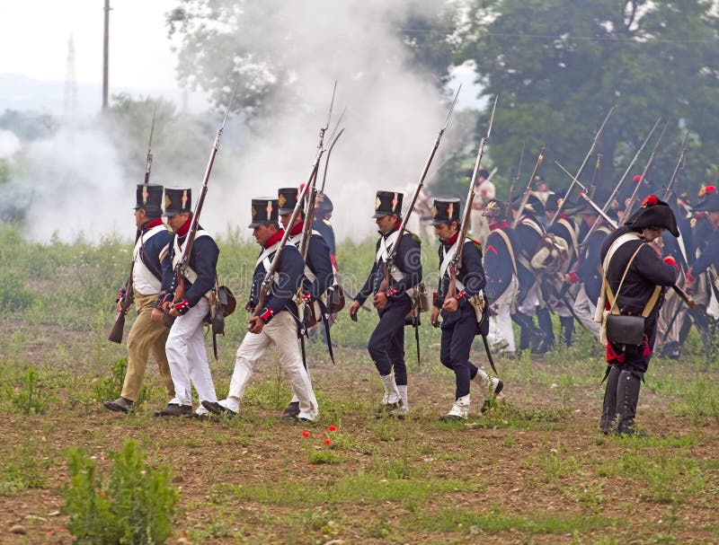 British Regulars Marching Back Stock Photo - Image of clothing, adults ...
