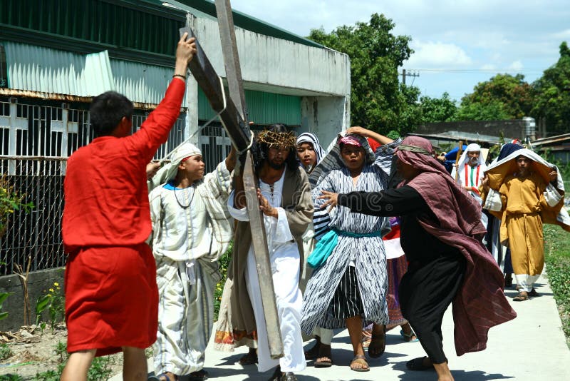 Reenactment of the Death of Jesus Christ Editorial Photography - Image ...