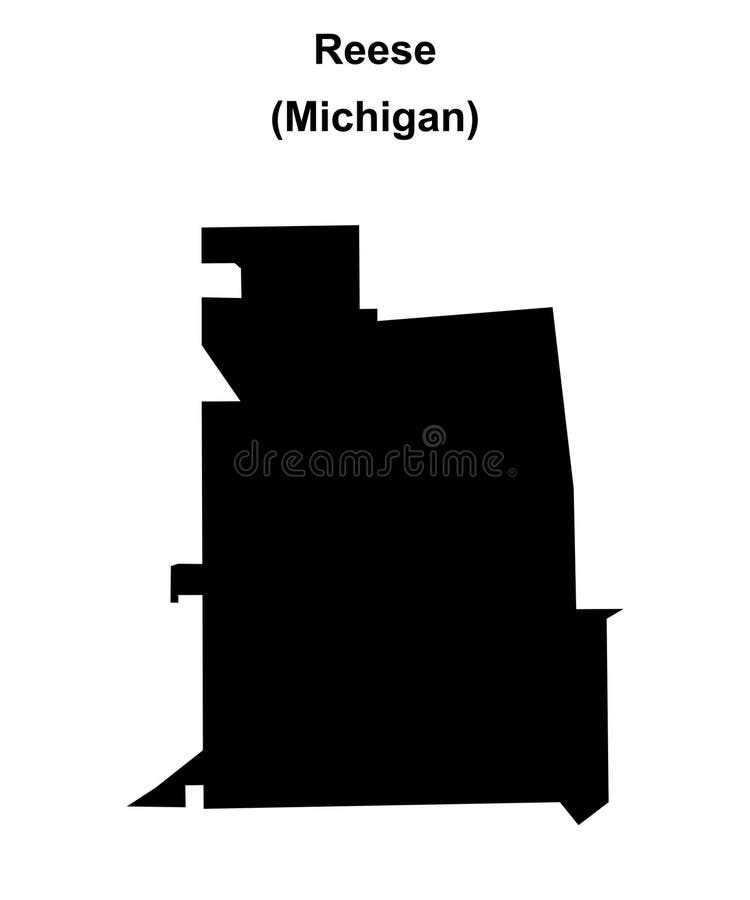 Reese outline map stock illustration. Illustration of infographics ...