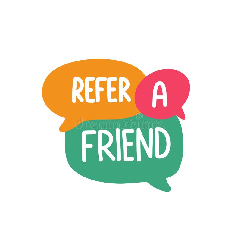 Refer a Friend. Badge, Icon, Logo Vector Design Illustration on White ...