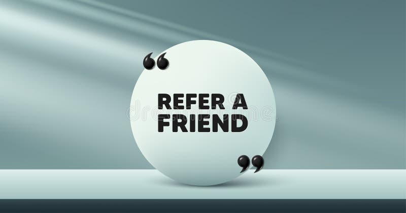 Refer a Friend Symbol. Referral Program Sign. Circle Frame, Product ...