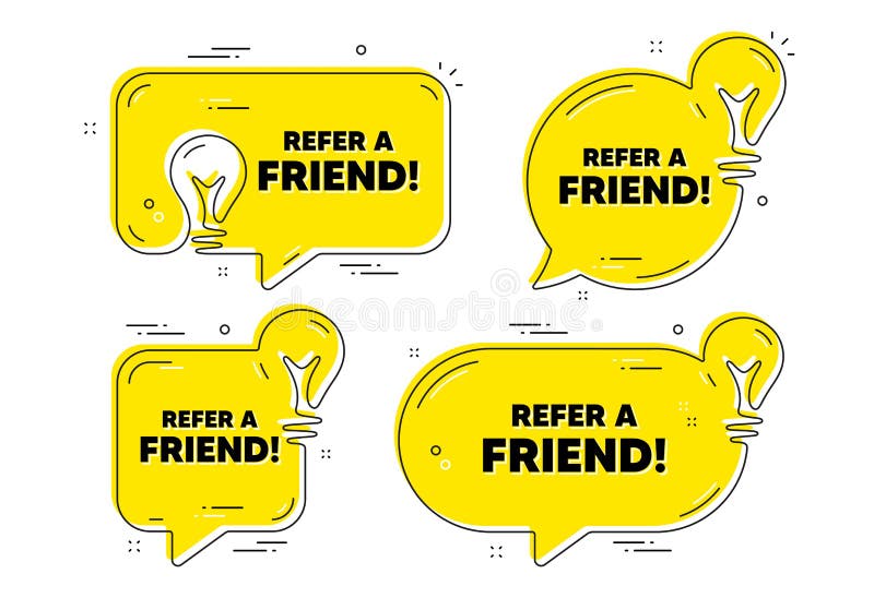 Refer a Friend Symbol. Referral Program Sign. Vector Stock Vector ...