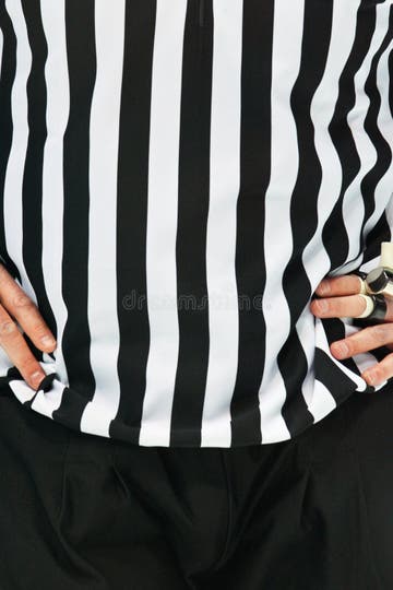 Referee in Black and White stock image. Image of outdoor - 17292627