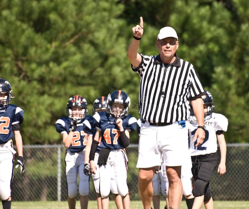 Referee Calling a Play editorial photography. Image of american - 11908062