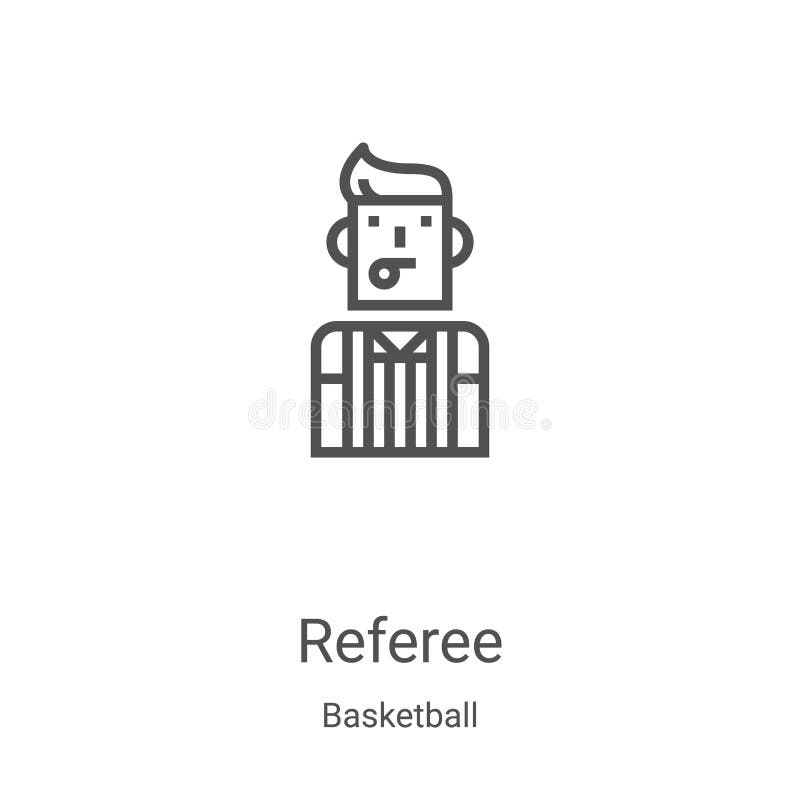 Referee Icon Vector from Tennis Collection. Thin Line Referee Outline ...