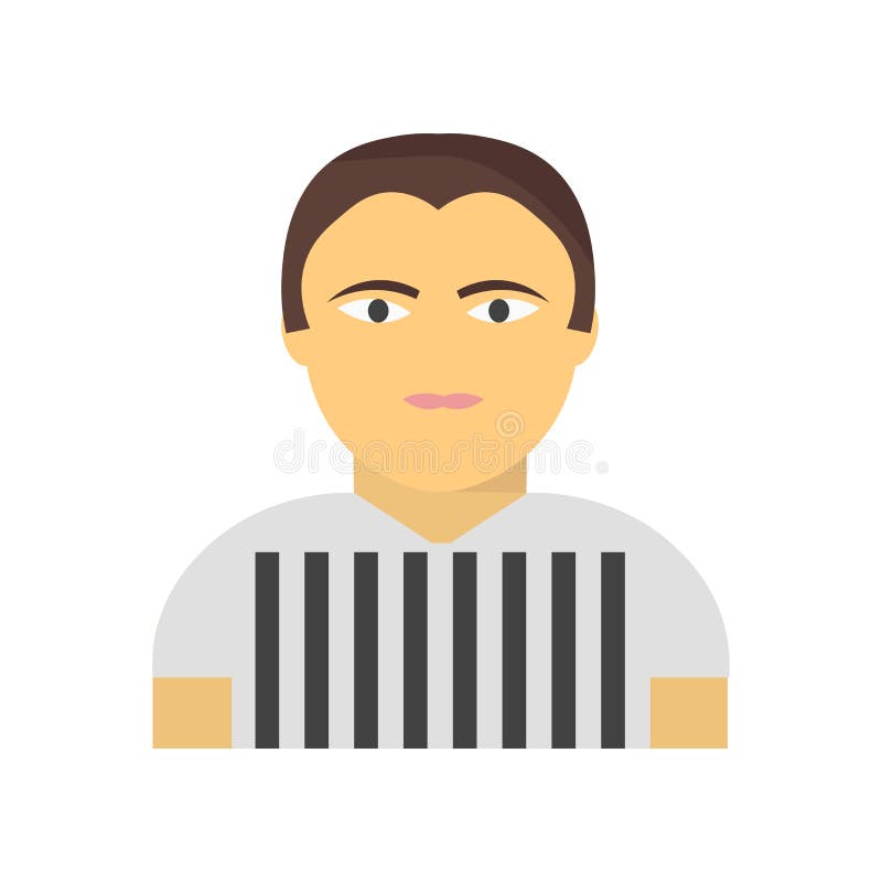 Referee Icon Vector Sign and Symbol Isolated on White Background ...