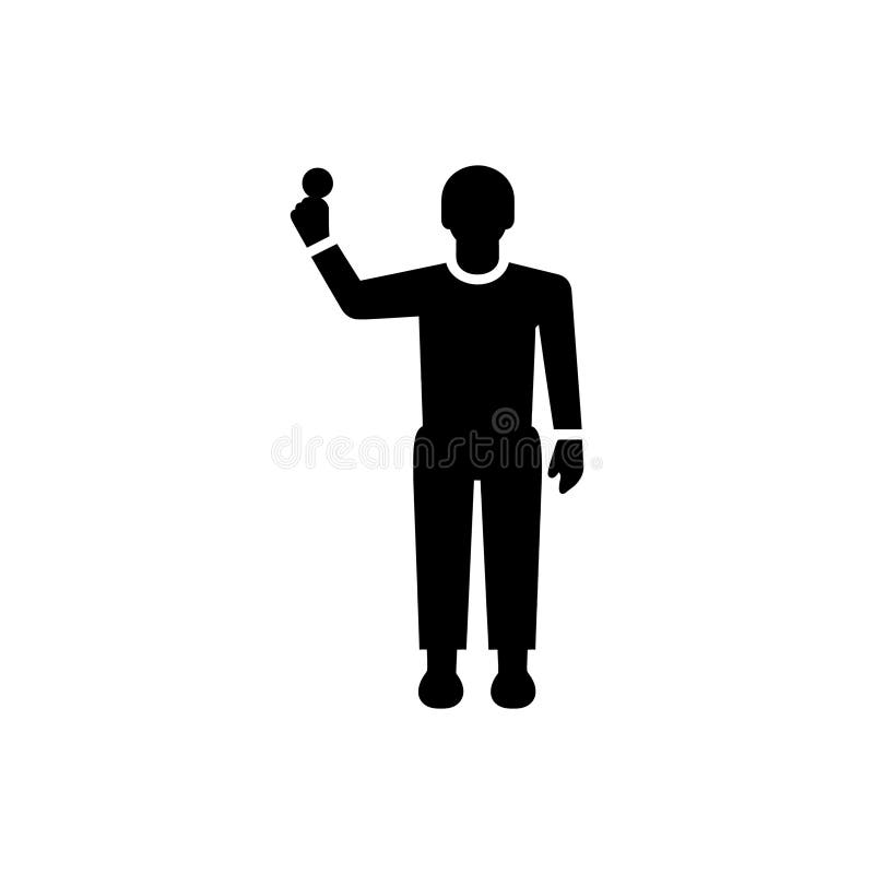 Referee Icon stock vector. Illustration of person, symbol - 296707118