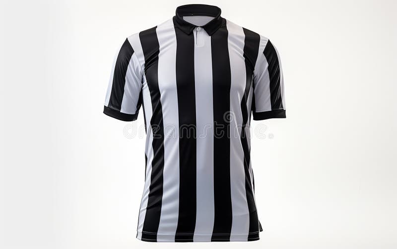 Referee Jersey Against White Background Stock Photo - Image of shirt ...