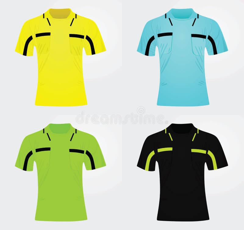 Referee jersey set stock vector. Illustration of front - 164027482