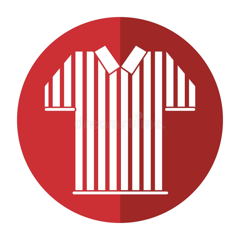 Referee Jersey Stripes American Football Shadow Stock Vector ...
