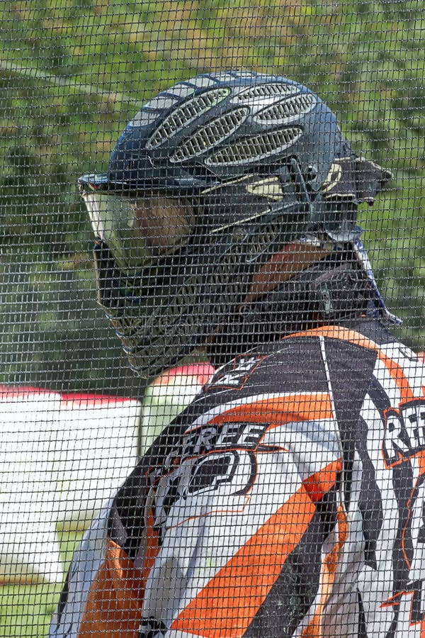 Referee on a paintball stock image. Image of protection - 35732419