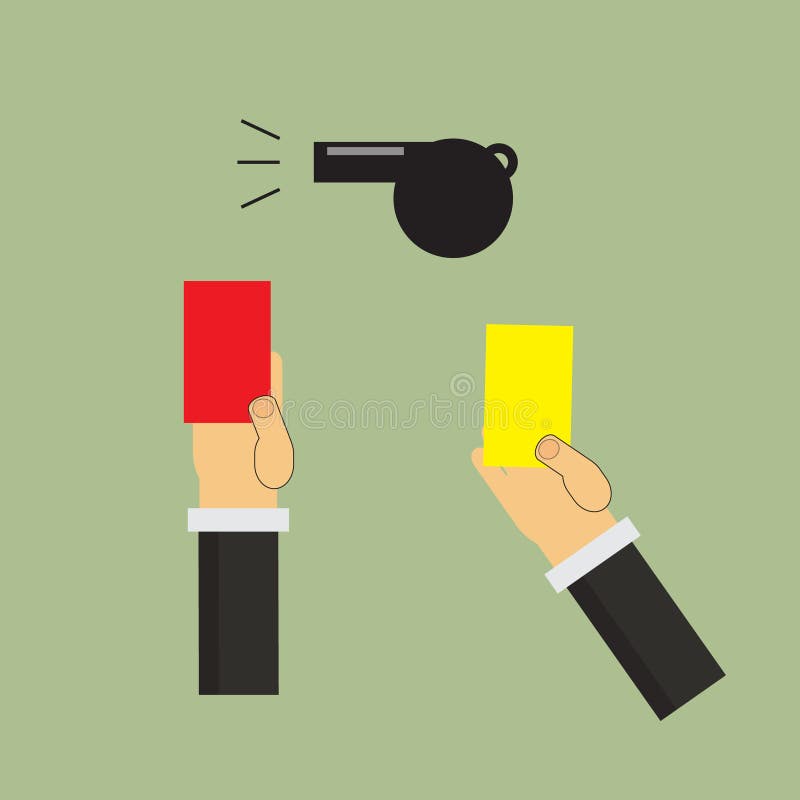 Referee show card stock illustration. Illustration of container - 41305762