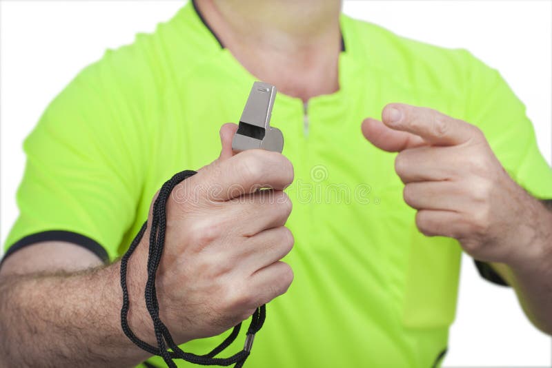 Referee Whistle stock photo. Image of sportsman, referee - 35548204